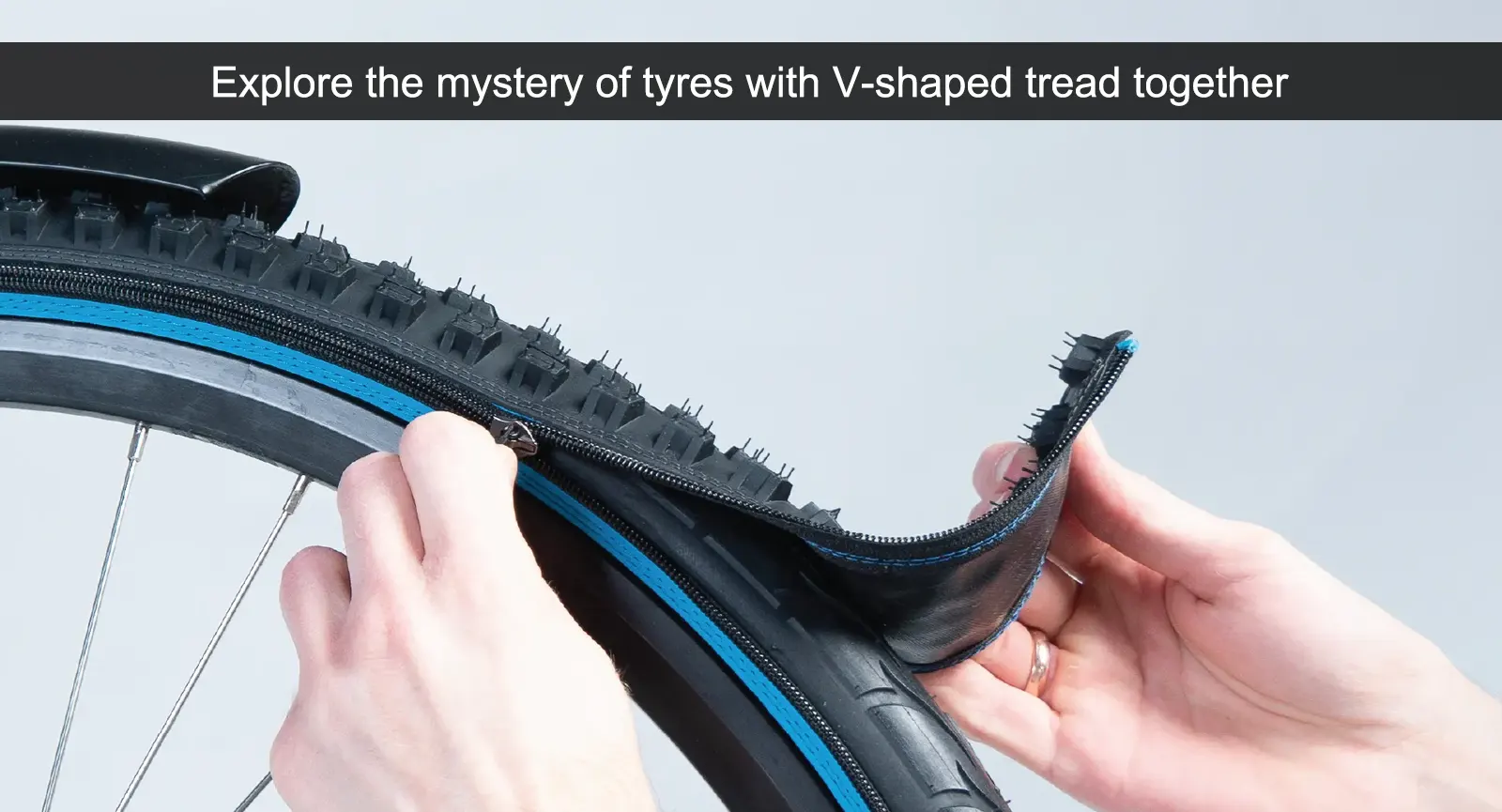 Explore the mystery of tyres with V-shaped tread together