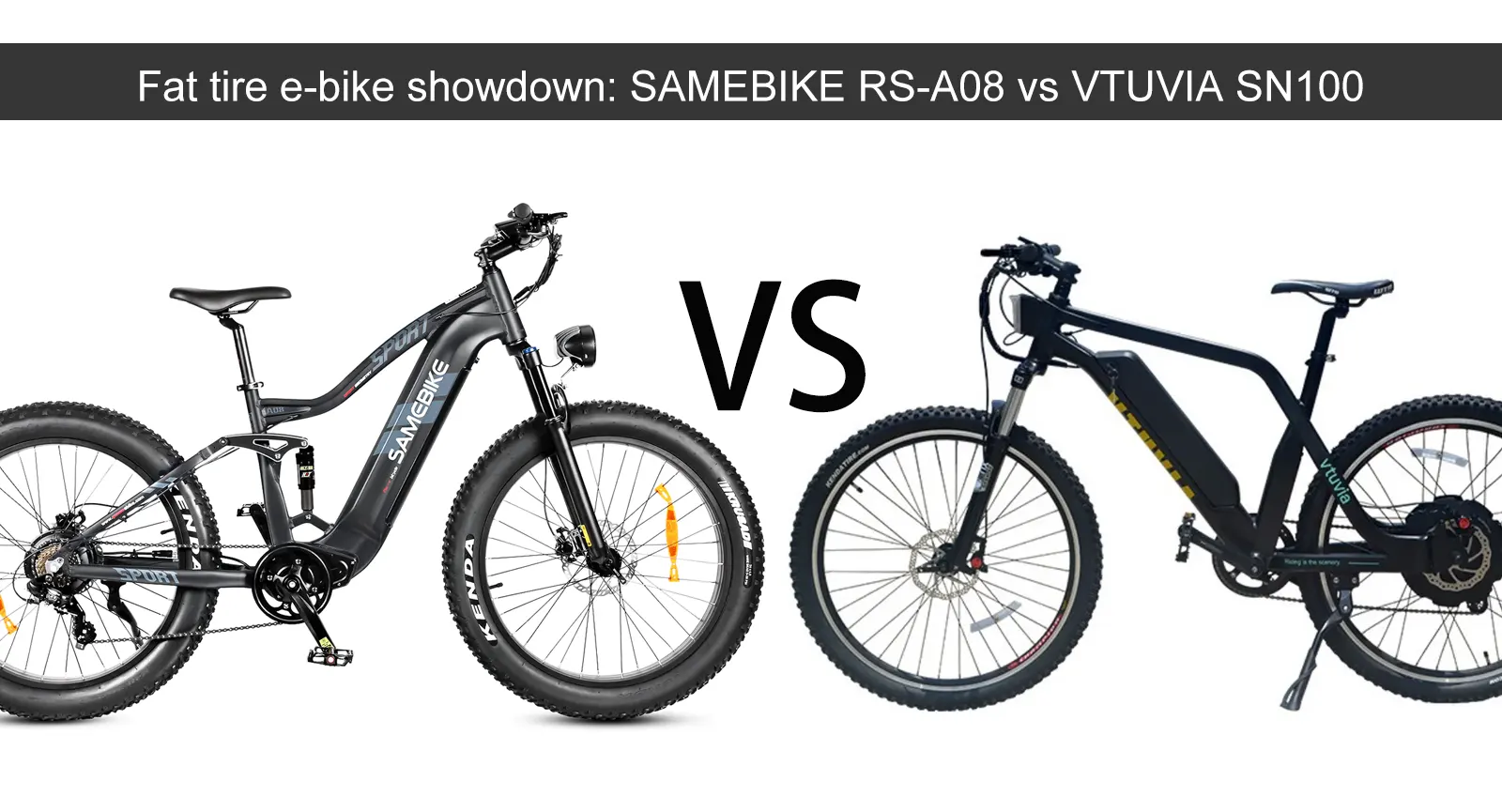 Fat tire e-bike showdown: SAMEBIKE RS-A08 vs VTUVIA SN100