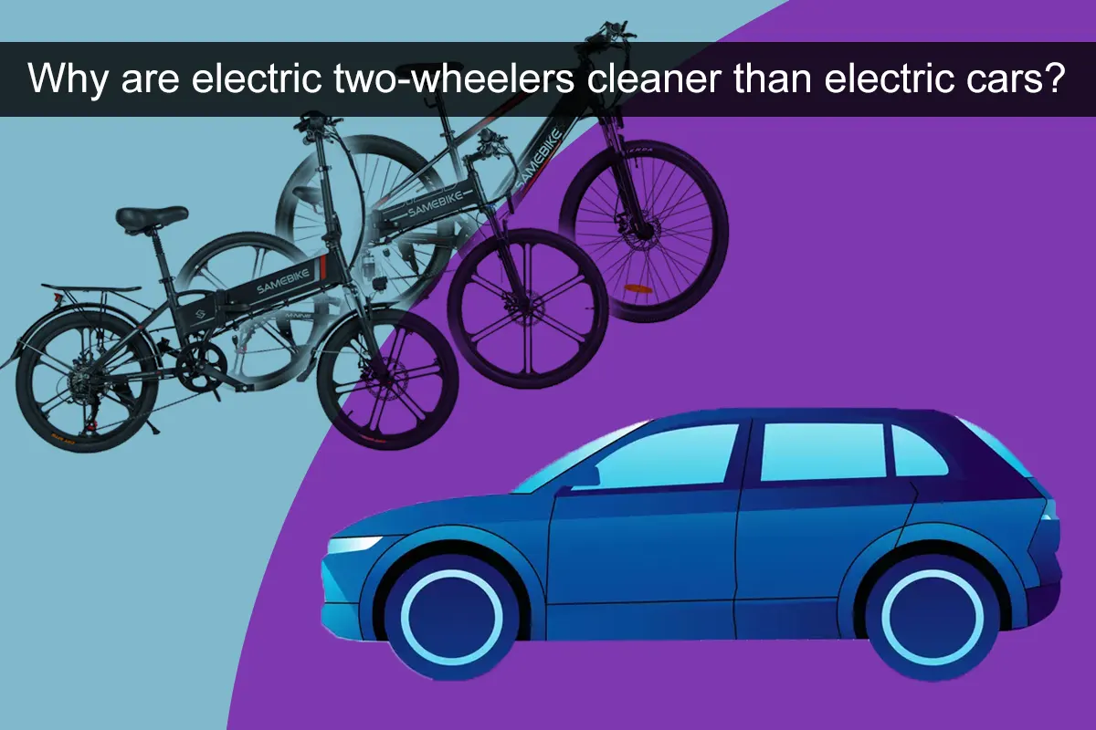 Electric two-wheelers save energy far more than electric cars?