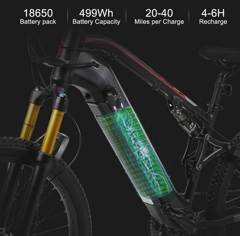 SAMEBIKE LL26 electric mountain bike 26 inch bicycle folding suspension ...