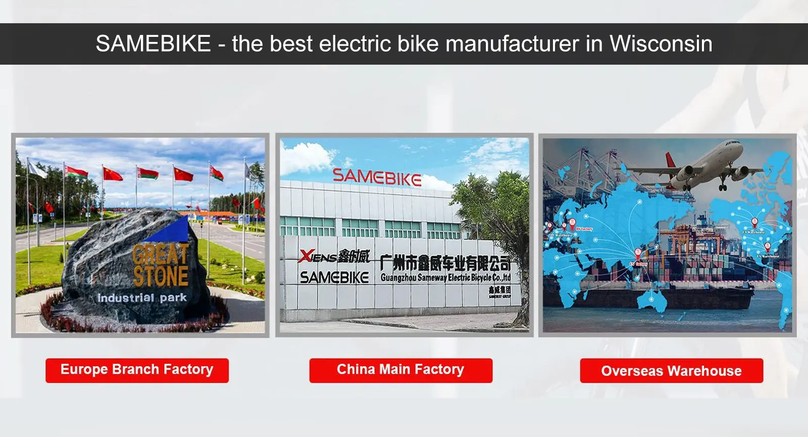 SAMEBIKE - the best electric bike manufacturer in Wisconsin