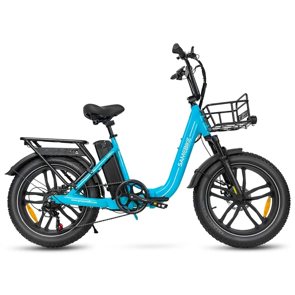 Wholesale SAMEBIKE C05 Pro 500W step-through foldable fat tire ebike