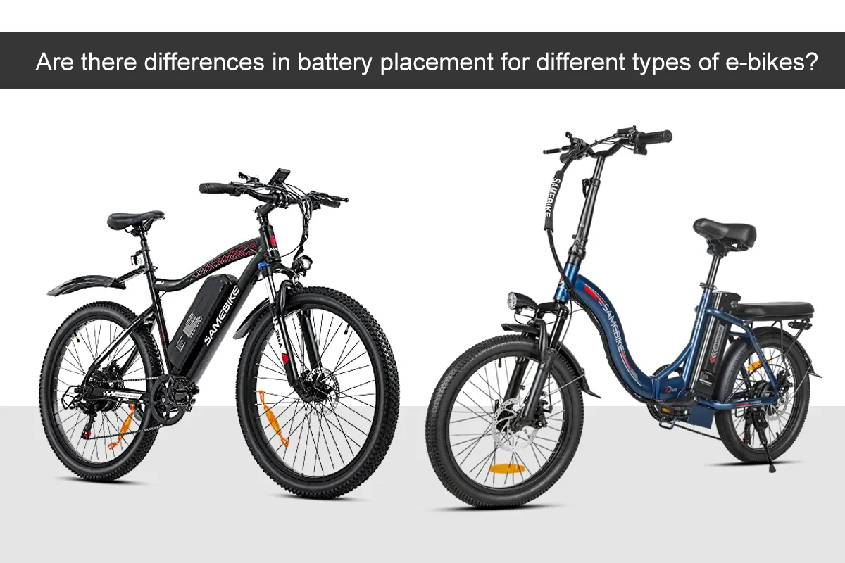 How electric bike battery placement affects performance and design