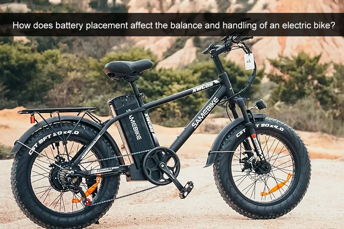 How electric bike battery placement affects performance and design