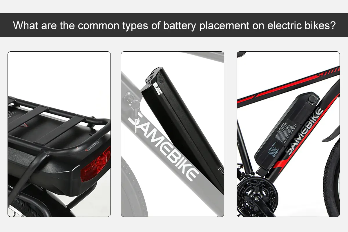 How electric bike battery placement affects performance and design